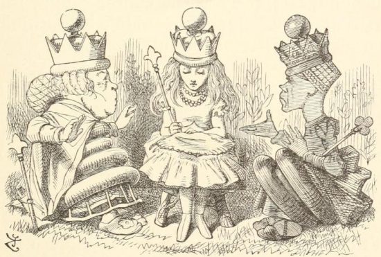 Through the Looking-Glass – The Red Queen and the White Queen sitting ...