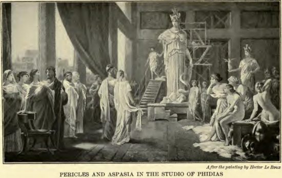 Pericles and Aspasia in the Studio of Phidias After the painting by ...