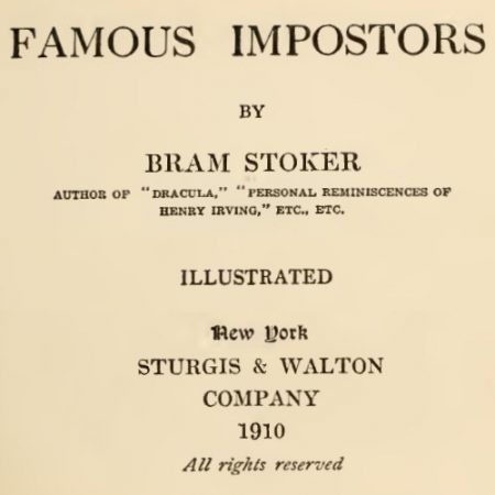 Bram Stoker – The Bisley Boy